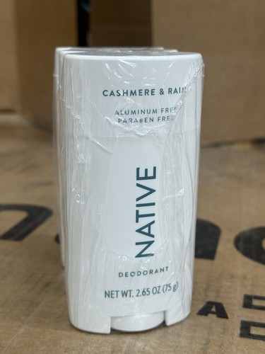 Native Deodorant Cashmere & Rain Scent 2.65oz (3pk) New Sealed Fast ...