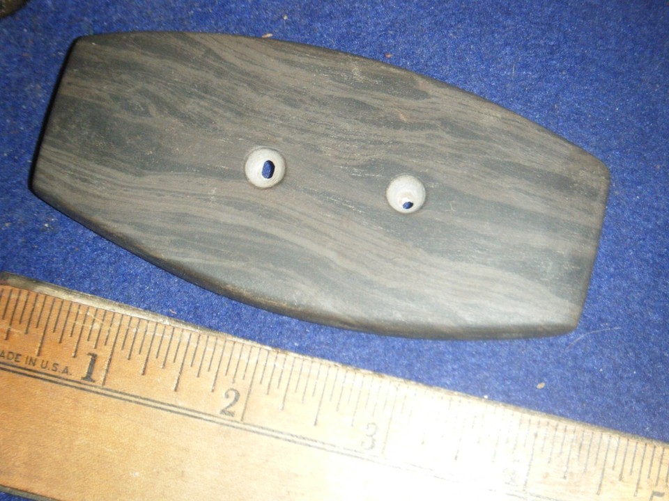 4 in. INDIAN ARROWHEAD DRILLED BANDED SLATE GORGET FROM KY. | eBay