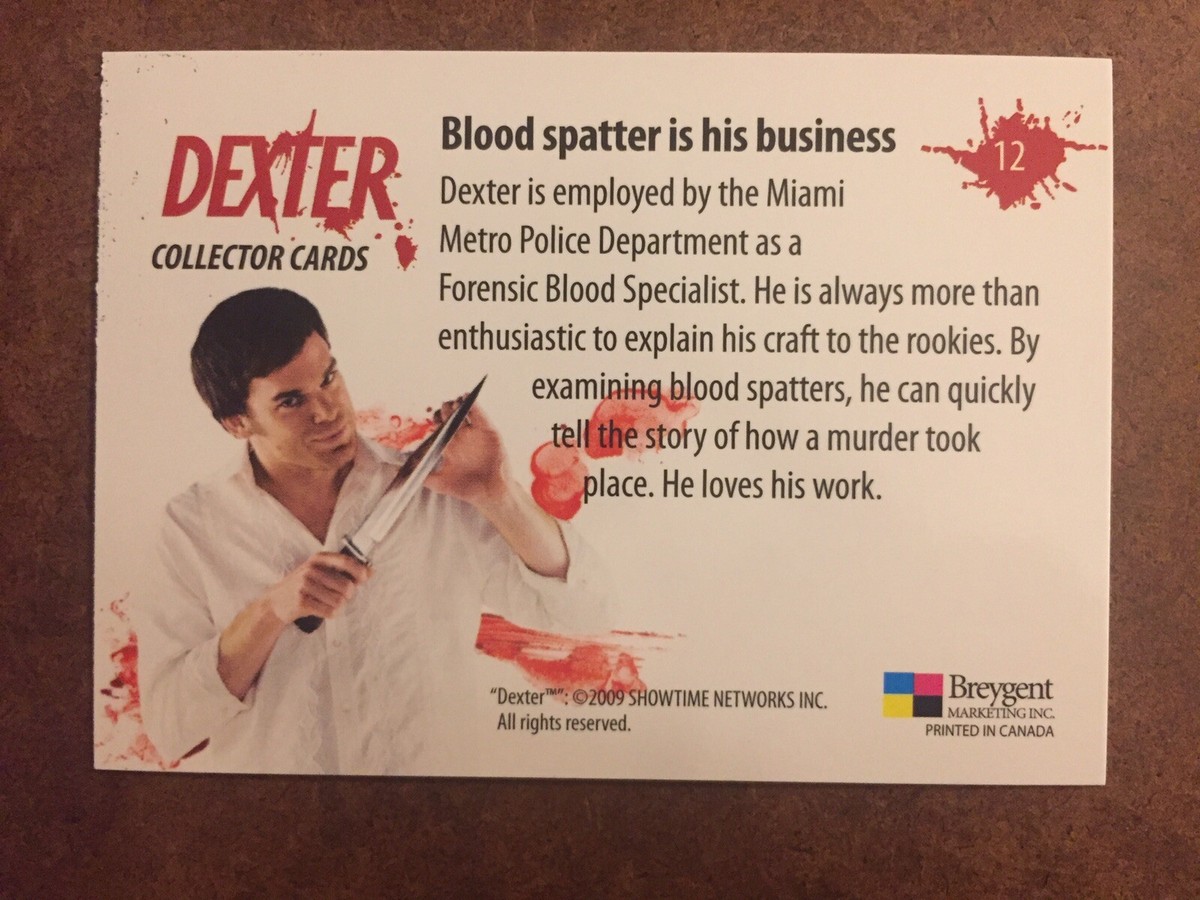Dexter Blood Splatter Poster