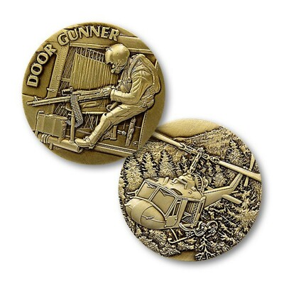 HUEY DOOR GUNNER ARMY MARINE CORPS 1.75" CHALLENGE COIN | eBay