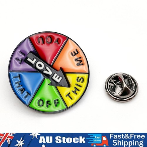 # Interactive Mood Pins Colourful Funny Brooch Novelty Multifunctional ...