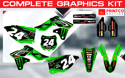 Kawasaki KX KXF 65 85 250 450 2013-2025 complete graphics kit 21 mil | eBay