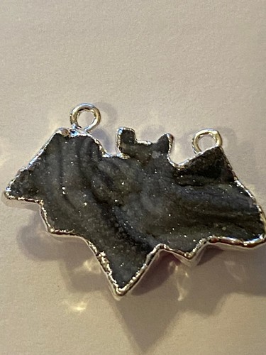 crystal gemstone pendant BAT Vampire Wicca Goth Witch NEW DIY sparkle ...