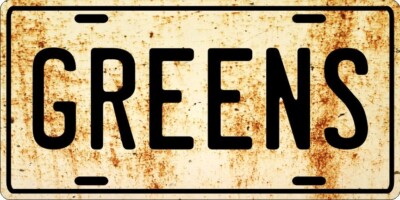 GREENS Kitchen, Restaurant or Food Truck Concession - Weathered License ...