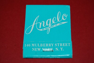 Angelo Italian Restaurant in New York City, NY Vintage Full Unstruck ...