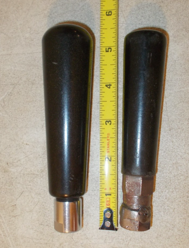 2 VINTAGE Gear Shift Handle Hot Rod BLACK | eBay