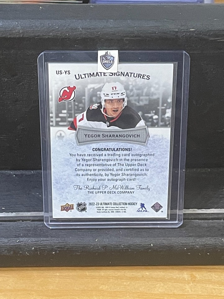 2022-23 Ultimate Collection ULTIMATE SIGNATURES #US-YS Yegor ...