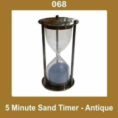 New 5 Minute Sand Timer Sandglass Antique Brass Nautical Home Decor | eBay