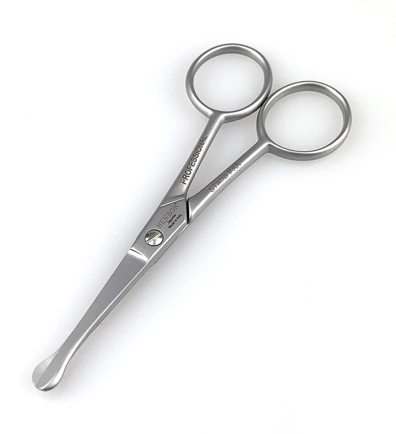 Henbor Professional Nose & Ear Scissors Premium Stainless Steel Rounded ...