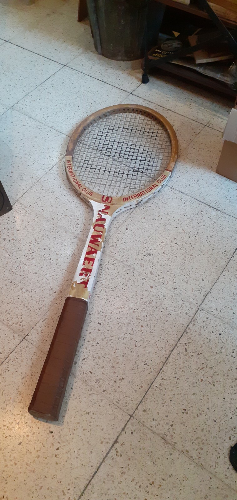 Belgium Snauwaert 2 tennis GIANT HUGE racquet Argentine store display ...
