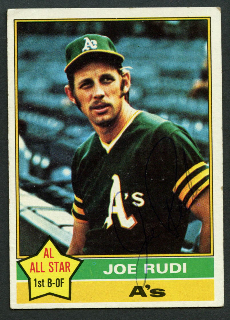 Joe Rudi #475 signed autograph auto 1976 Topps Baseball Trading Card | eBay