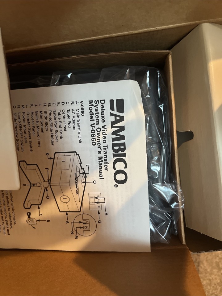 AMBICO Deluxe Video Transfer System Home Movies/Slides/ Photos V-0650 ...