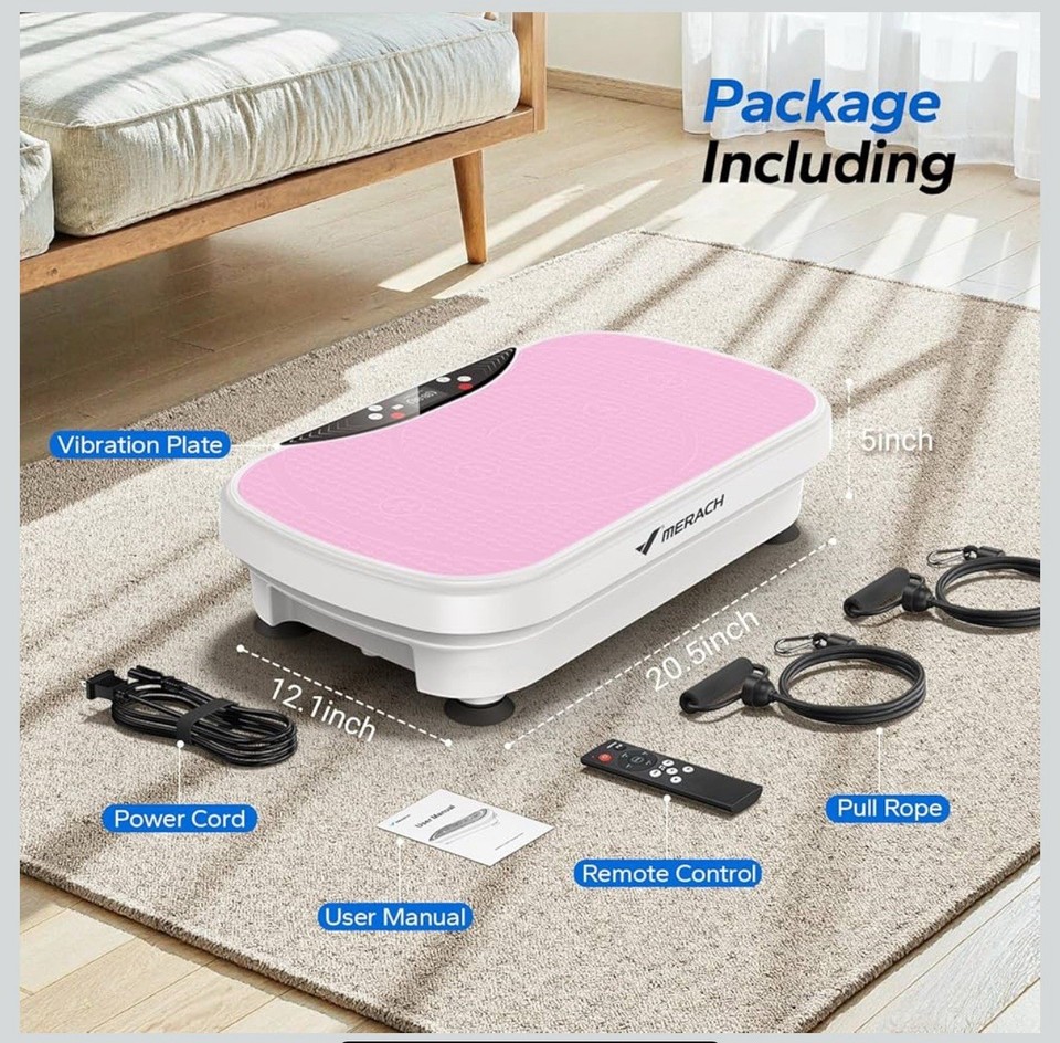 MERACH Vibration Plate Whole Body Workout Power Exercise Machine ...