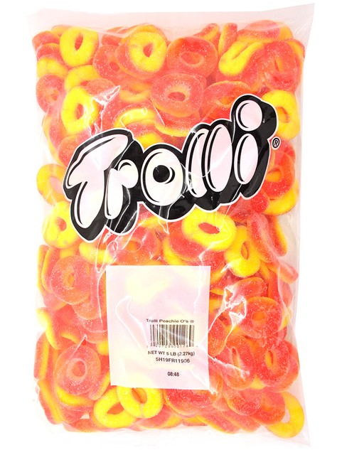 Trolli Peachie O's Sour Gummy Candy 5 Pound Bag for sale online | eBay
