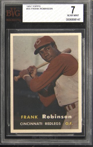 1957 Topps #35 Frank Robinson Rookie BVG 7 | eBay