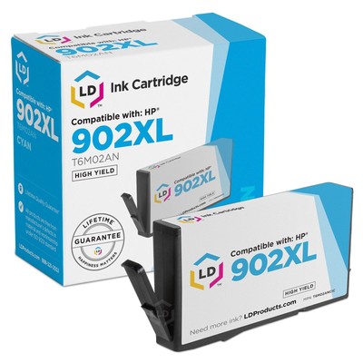 LD Products Replacement for HP 902XL 902 T6M02AN High Yield Cyan Ink ...
