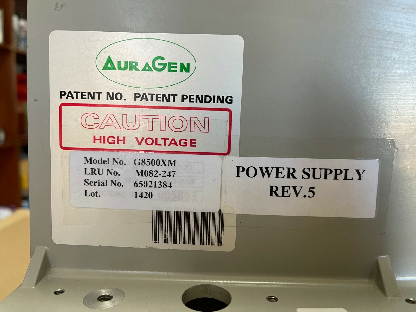 AURAGEN G8500XM / M082-247 POWER UNIT CONTROLLER S/N: 65021384 SHIPS ...