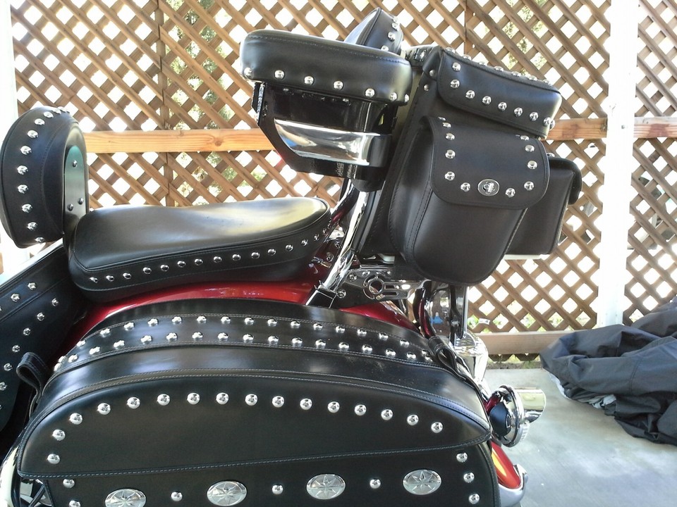 MOTORCYCLE PASSENGER REAR SEAT ARMREST/ W STUDS/W CUPHOLDER - Standard ...