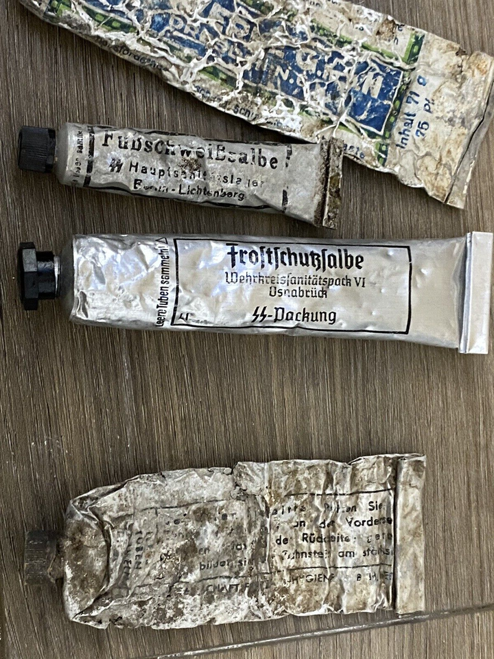 WWII WW2 German Eastern Front Battlefield Relic Condition Ointment Tube ...