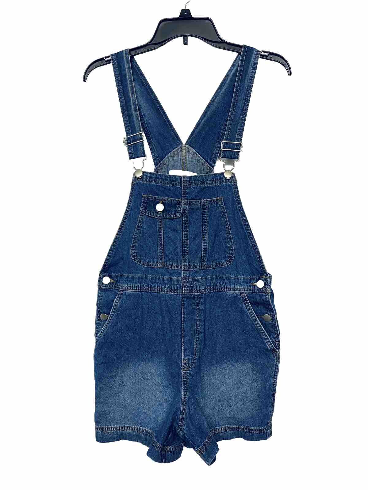 No Boundaries Shortalls Shorts Bib Overalls Blue Jean… - Gem