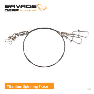 Savage Gear Titanium Spinning Traces - Pike Muskie Zander Predator Lure ...