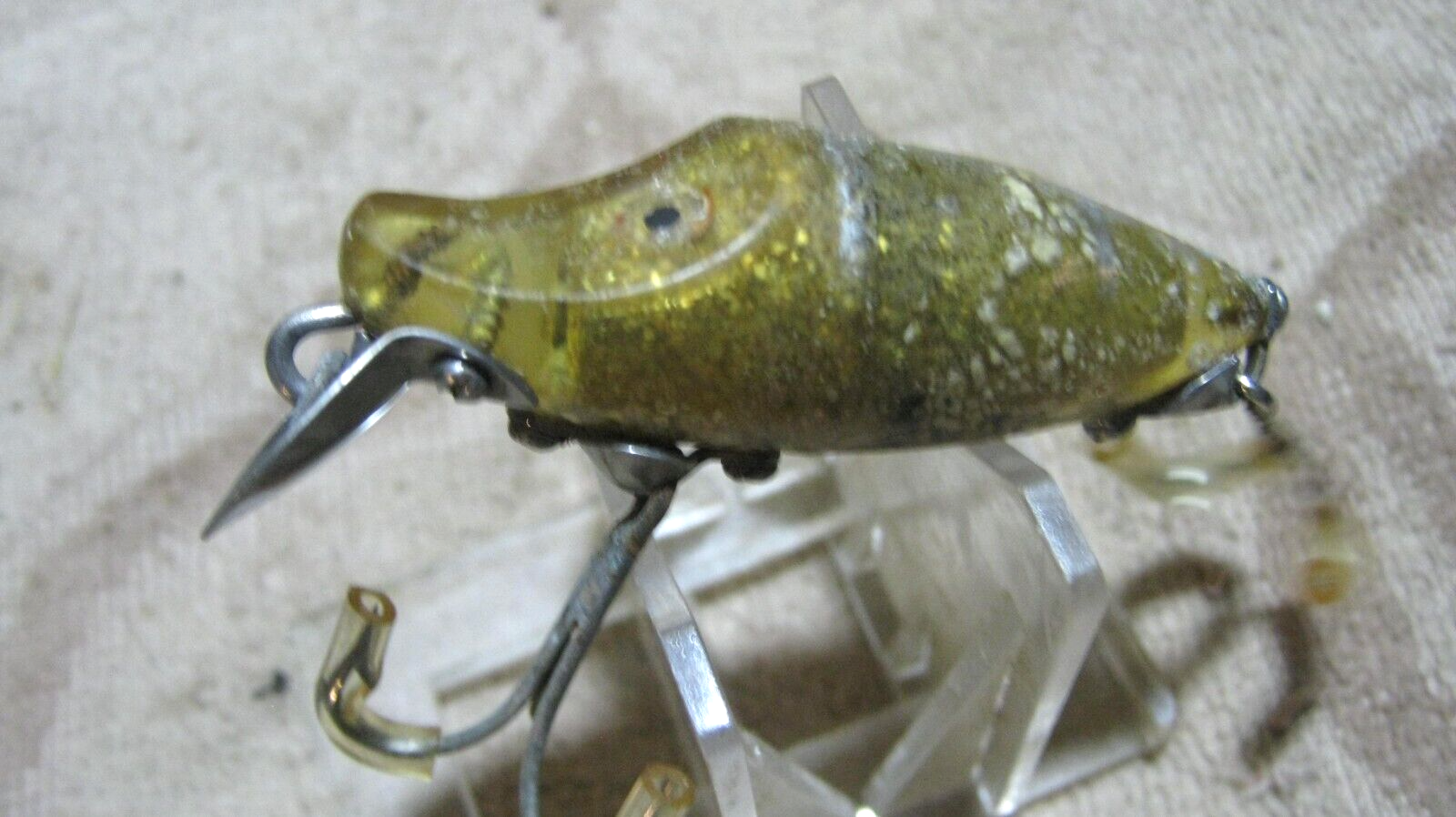 Rare Vintage Heddon Midget River Runt Surface Running Lure Lures Gold ...