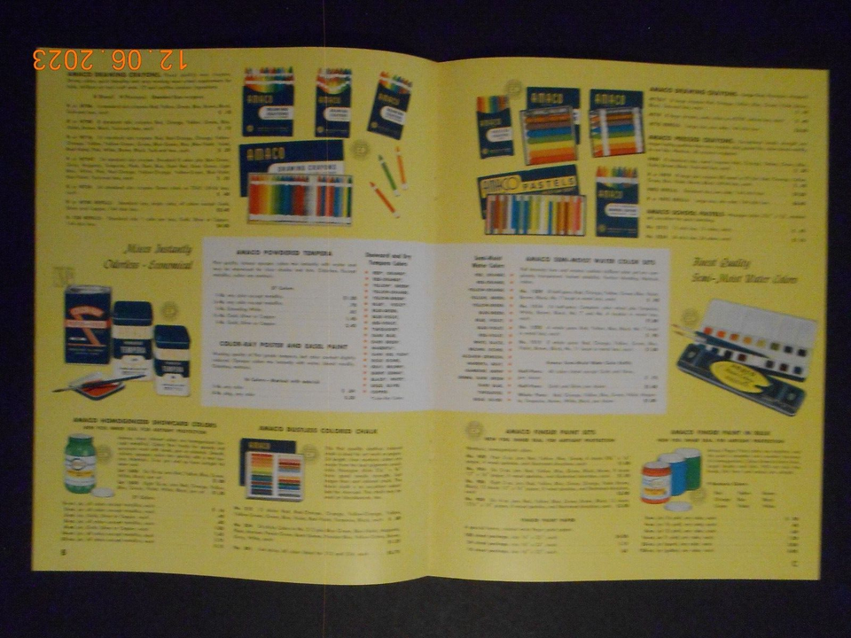 Vintage AMACO American Art Clay CO Indianapolis IN brochure flyer AD ...