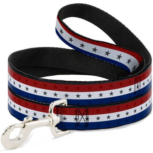 Dog Leash Americana Star Stripes Red/White/Blue NARROW 0.5" | eBay