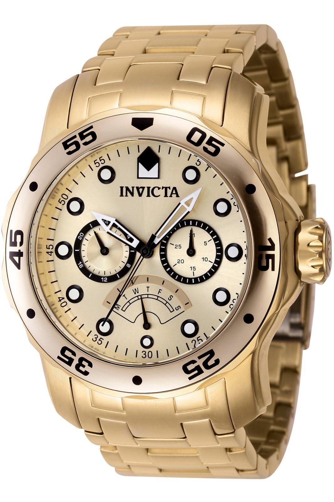 Invicta Men's Pro Diver 48mm Stainless Steel Quartz Watch, Gold (Model ...