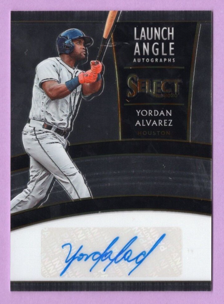 2020 PANINI SELECT LAUNCH ANGLE YORDAN ALVAREZ AUTOGRAPH #ED /250 ...