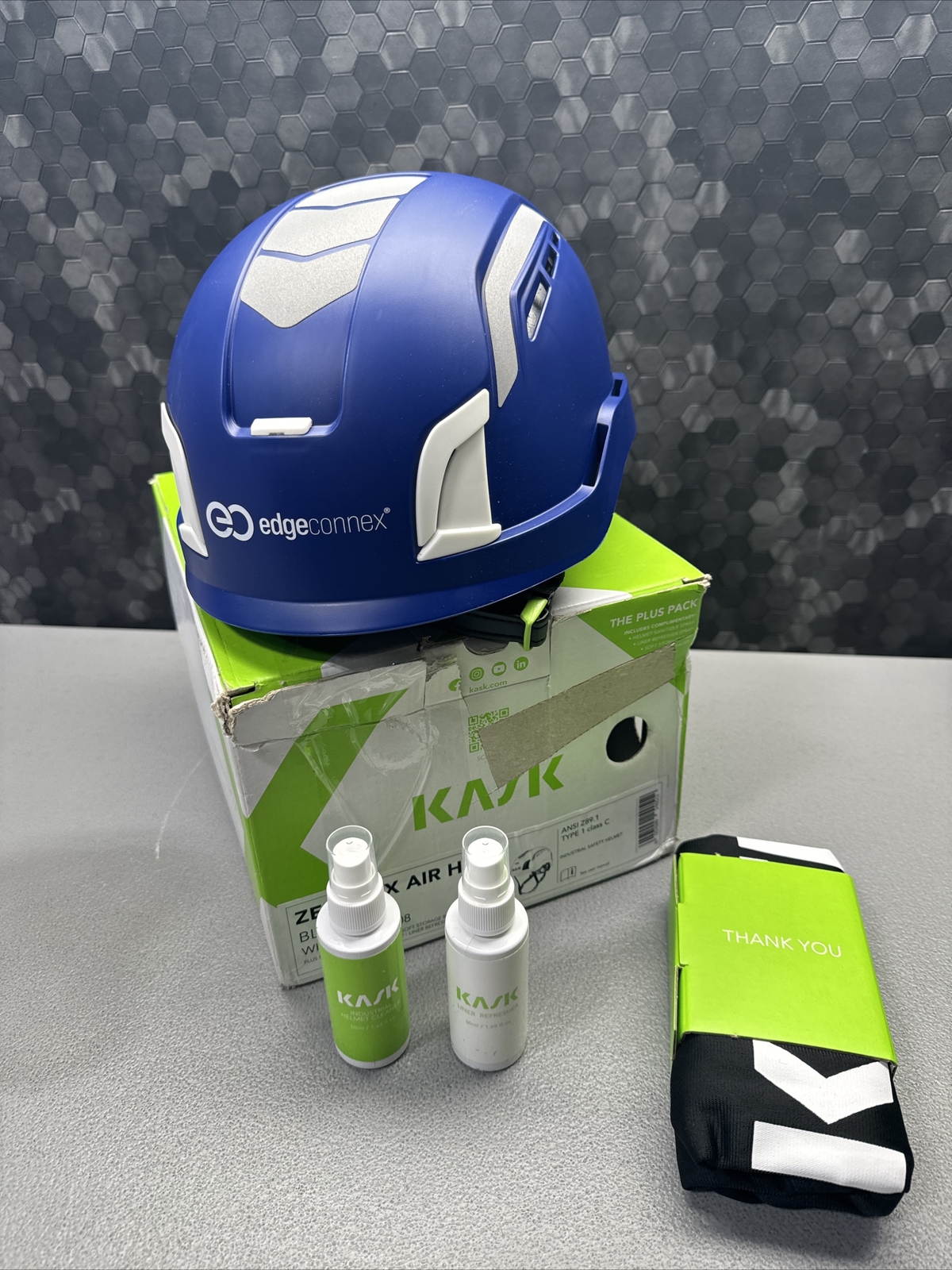 Kask Zenith X Air Hi Viz Helmet Type 1 Class C BLUE ( Company Logo ) | eBay