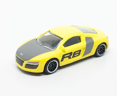 Majorette Audi R8 Racing - Yellow - Wheels 5UBCL 1:58 (3") no Package ...
