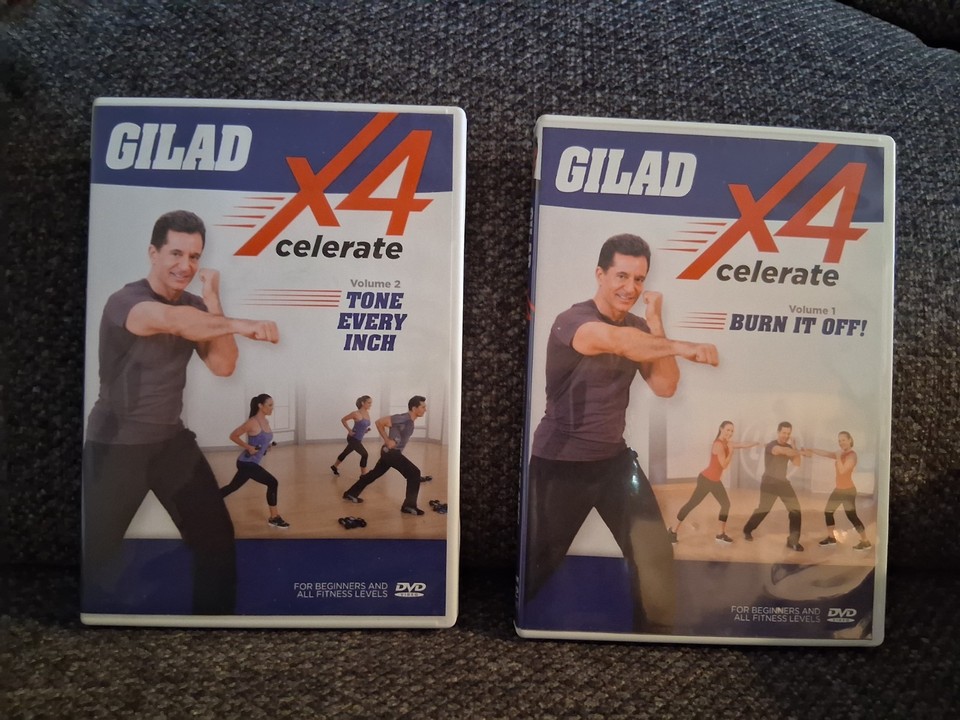 Lot of 12 Workout DVDs including 11 Gilad Janklowicz DVDs & 1 Ada ...