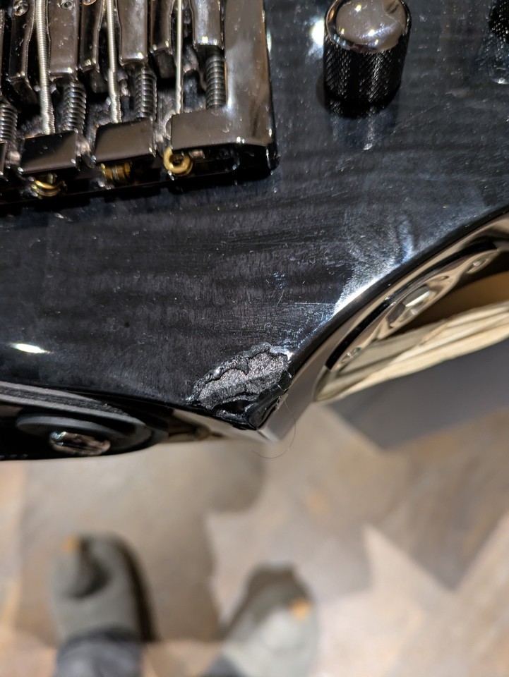 ESP LTD F-415FM 5-String See Thru Black Active Bass Guitar w/Strap ...