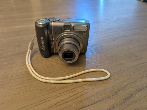 Canon PowerShot A590 IS Digital Camera 4X Zoom Tested/working + SD card ...