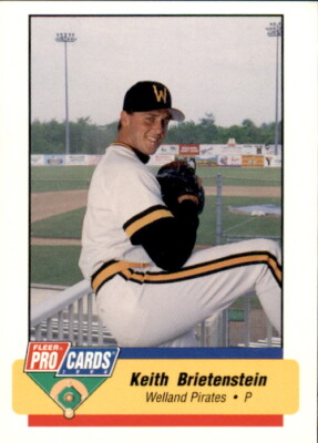 1994 Welland Pirates Fleer/ProCards #3484 Keith Brietenstein Dayton ...