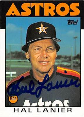 Hal Lanier autographed Baseball Card (Houston Astros) 1986 Topps Traded ...