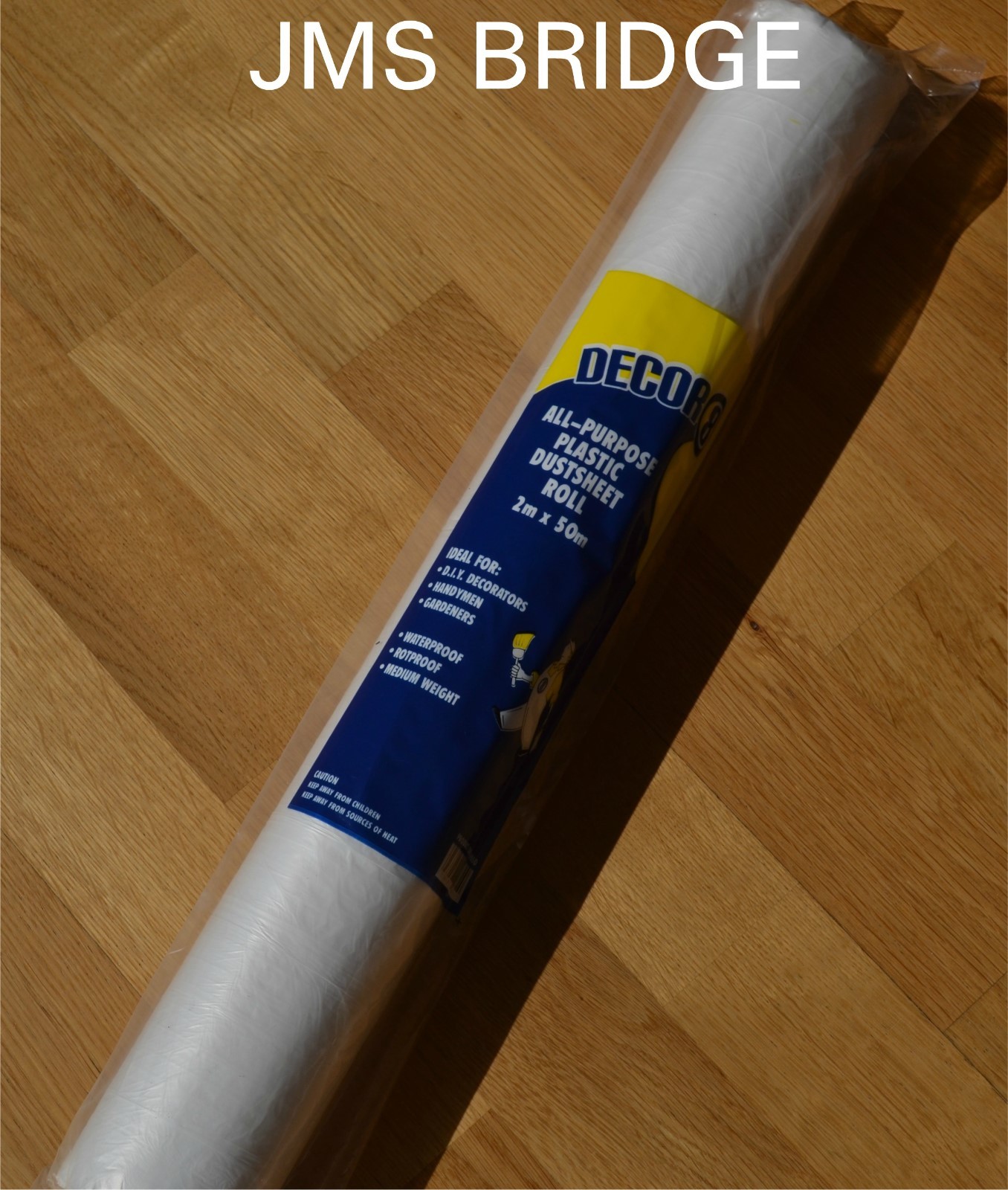 POLYTHENE DUST SHEET ROLL 2M X 50M DUST COVER DECORATING | eBay