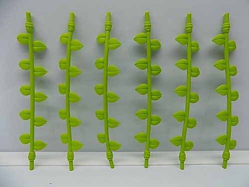 Lego 6 Piece Vine / Plants Lime Green With Ten Leaves Part# 16981 ...