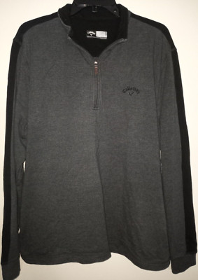 ⛳Callaway Golf Mens Gun Metal Gray Pullover Windbreaker Jacket M Medium ...