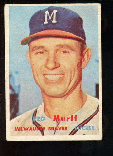 1957 Topps #321 Red Murff VG w/ tiny wrn on back | eBay