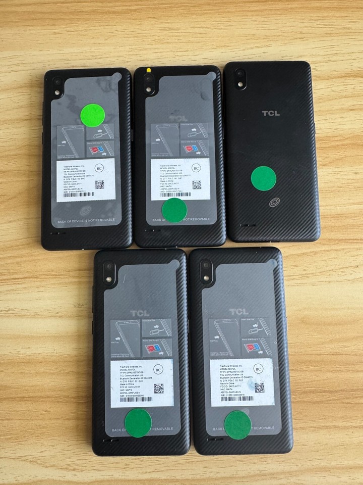 LOT 5 TracFone TCL A2 Prepaid Smartphone (32GB) –Black-UNLOCKED ...
