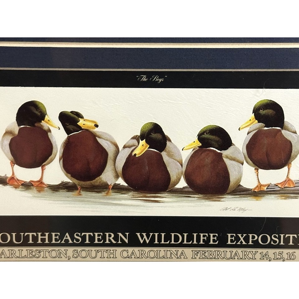 Southeastern Wildlife Exposition 1986 Charleston SC Lamay Art "The Boys ...
