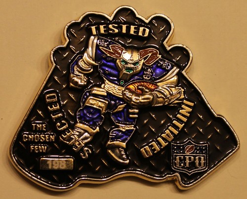 Tested Selected Initiated Chief's Mess serial # 198 Navy Challenge Coin ...