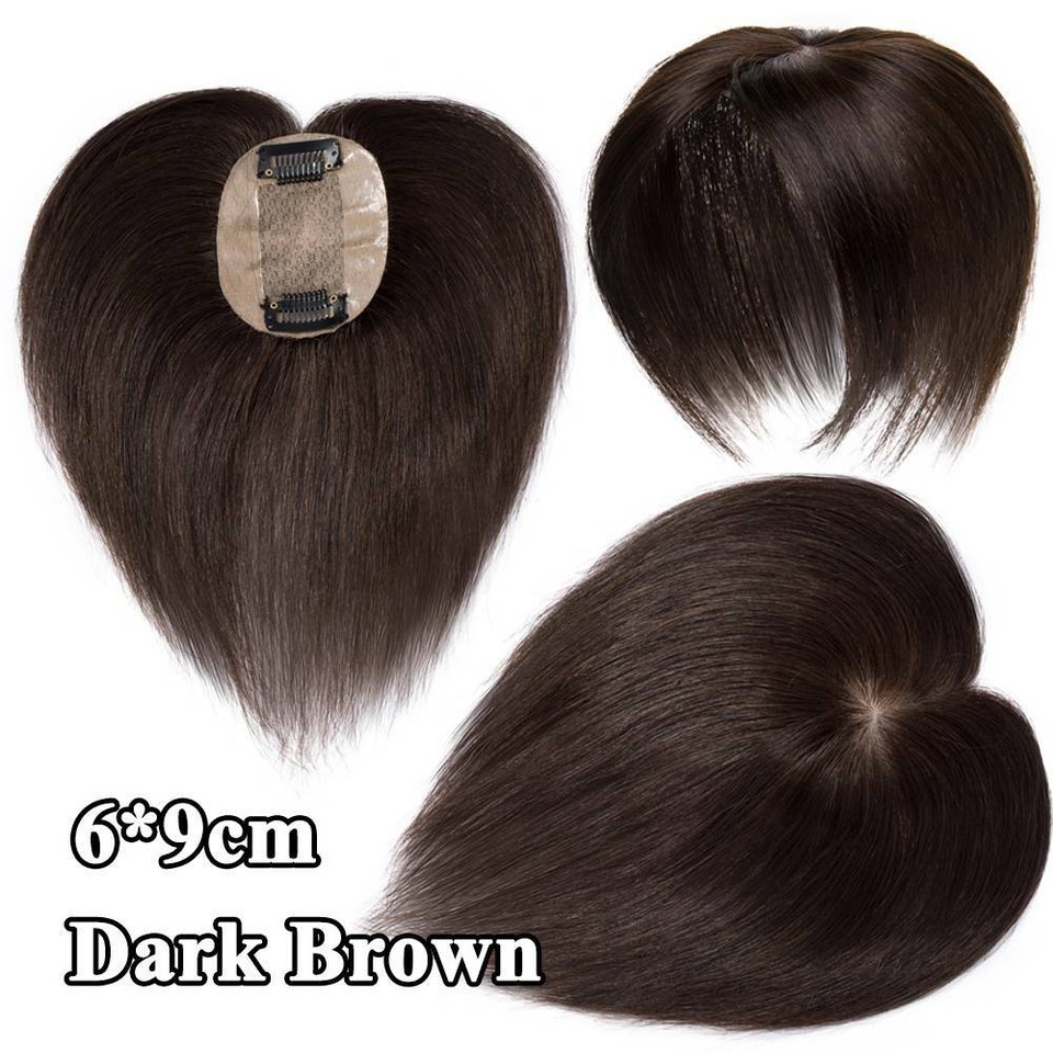 Topper 100% Human Hair Top Toupee Piece Clip in Hairpiece Indian Wig ...