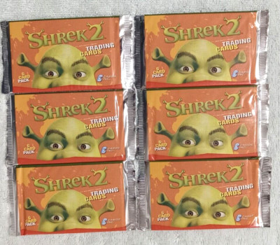 (6) X 2004 Shrek 2 Movie Photo Trading Cards Factory Sealed Packs ~ 6 ...