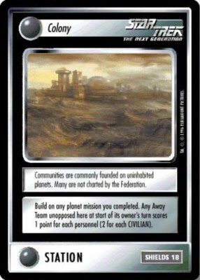 Star Trek: Colony [Ungraded] Q Continuum STCCG Decipher 1E | eBay