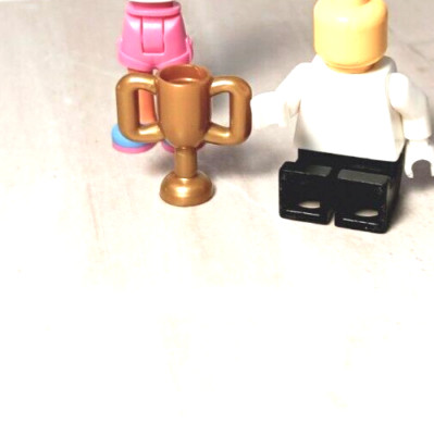 New LEGO Trophy Special Color DARK GOLD 1st Place Dog Cat Show Sports ...