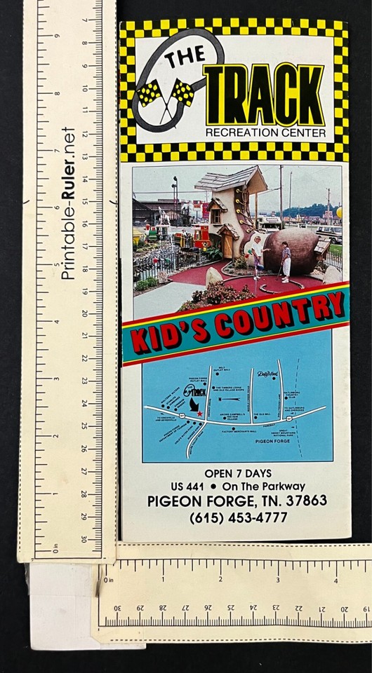 1980s Pigeon Forge TN The Track Recreation Center Vintage Travel ...