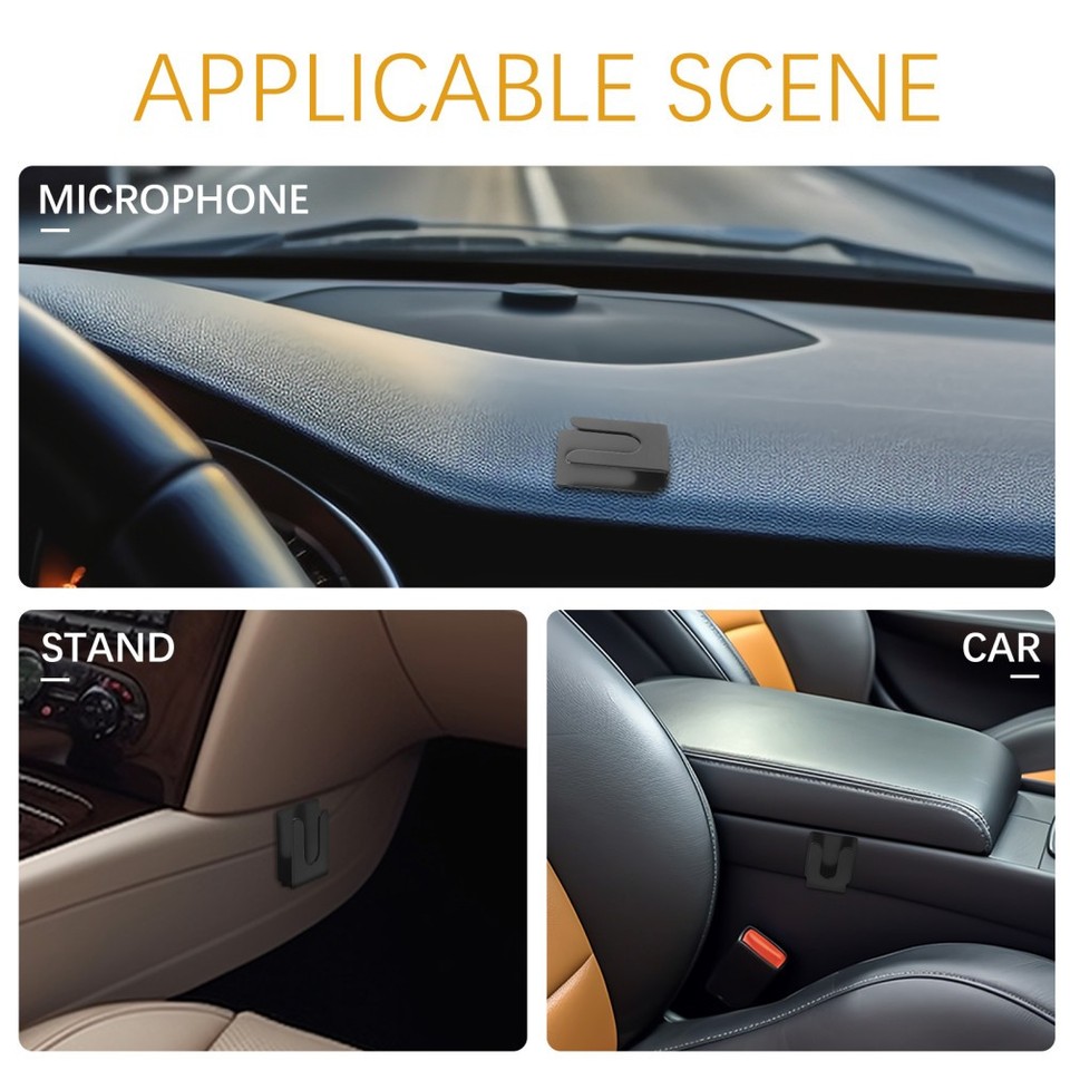 2pcs Microphone Holders Automotive Car Mic Hangers Hooks Microphone ...